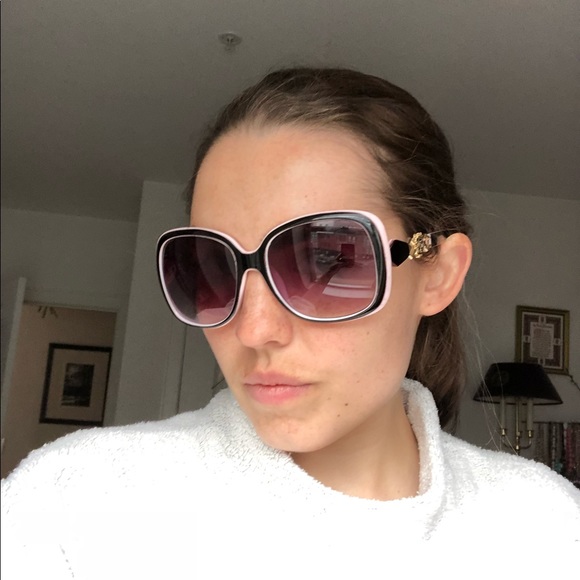 Kleo | Accessories | Black Blush Pink Tinted Kleo Lion Sunglasses ...